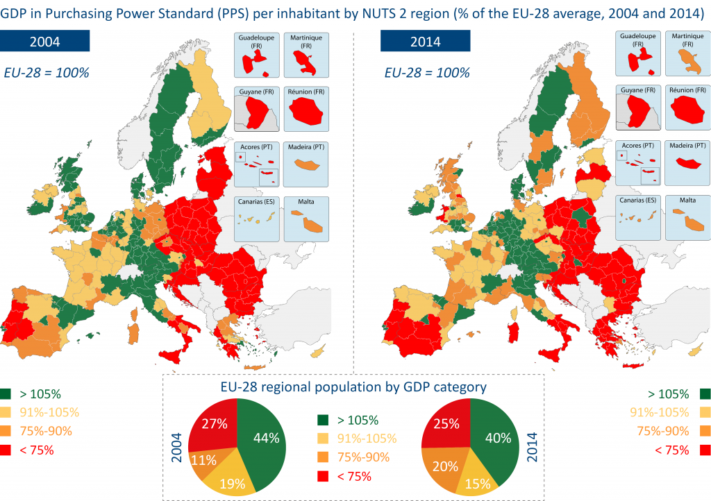 Map of the Day: Visualizing the Growing Inequality in the EU - The ...