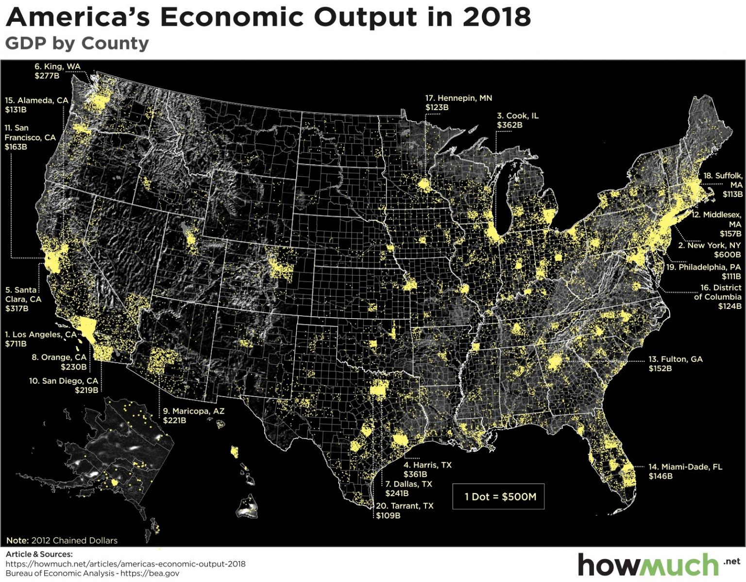Map: Where the US Economy Actually Is - The Sounding Line