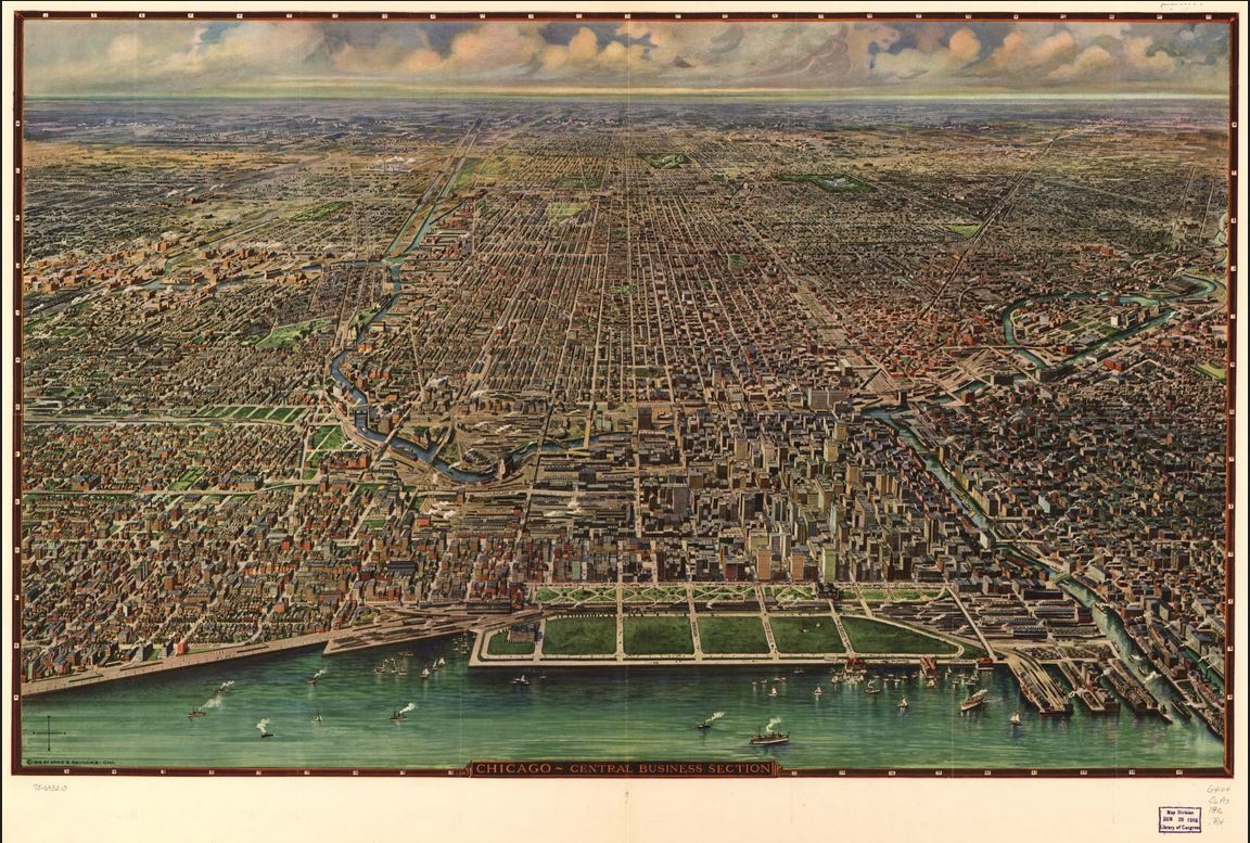 Map: Chicago in 1918 - The Sounding Line