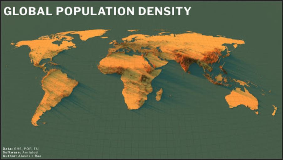 Maps: Global Population Density - The Sounding Line