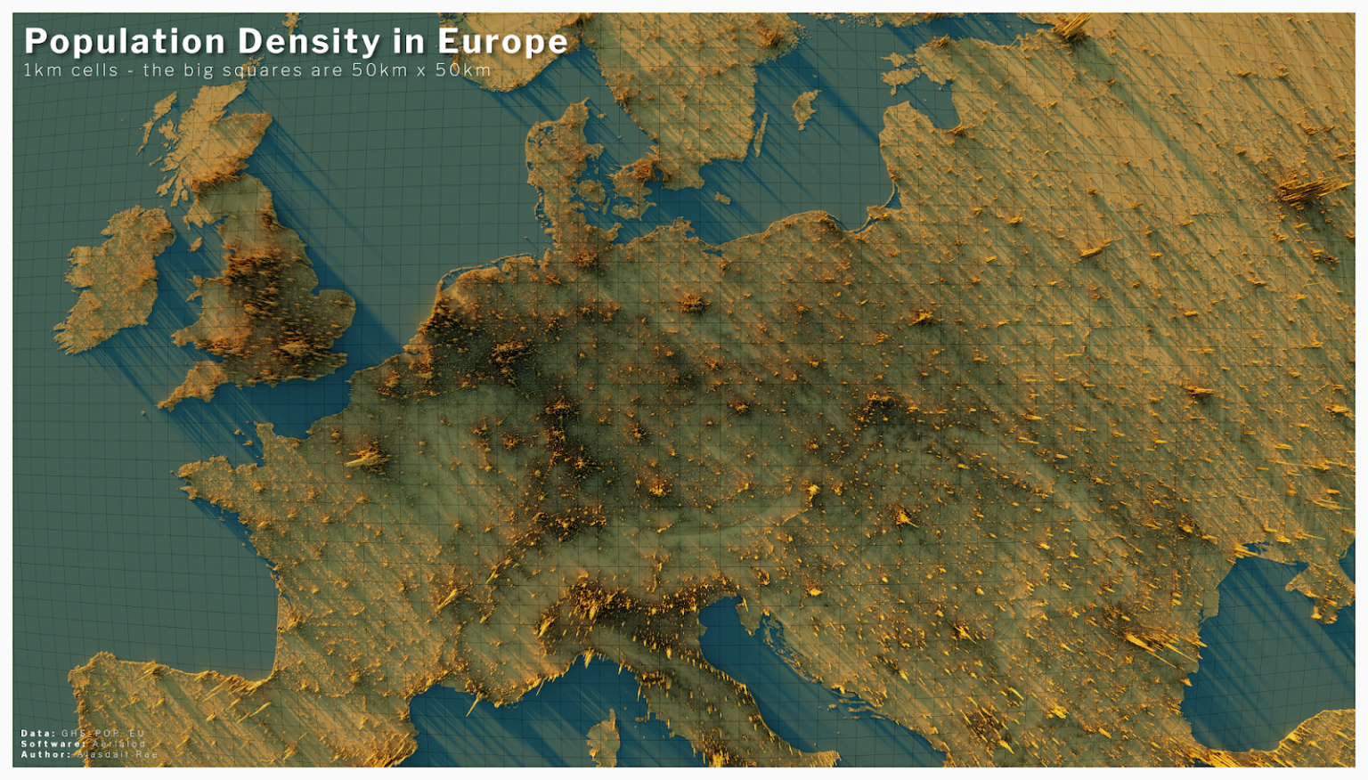 Maps Global Population Density The Sounding Line