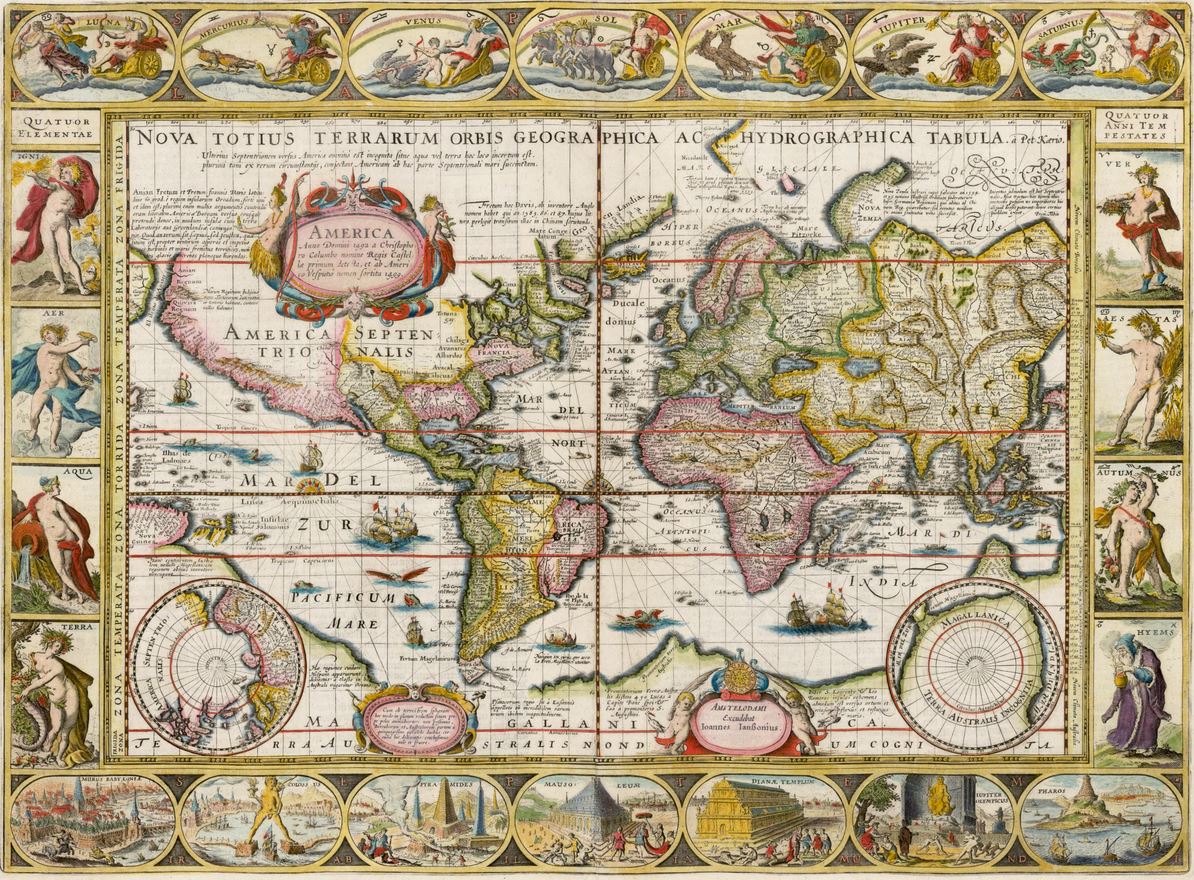 Map: The World in 1608 - The Sounding Line