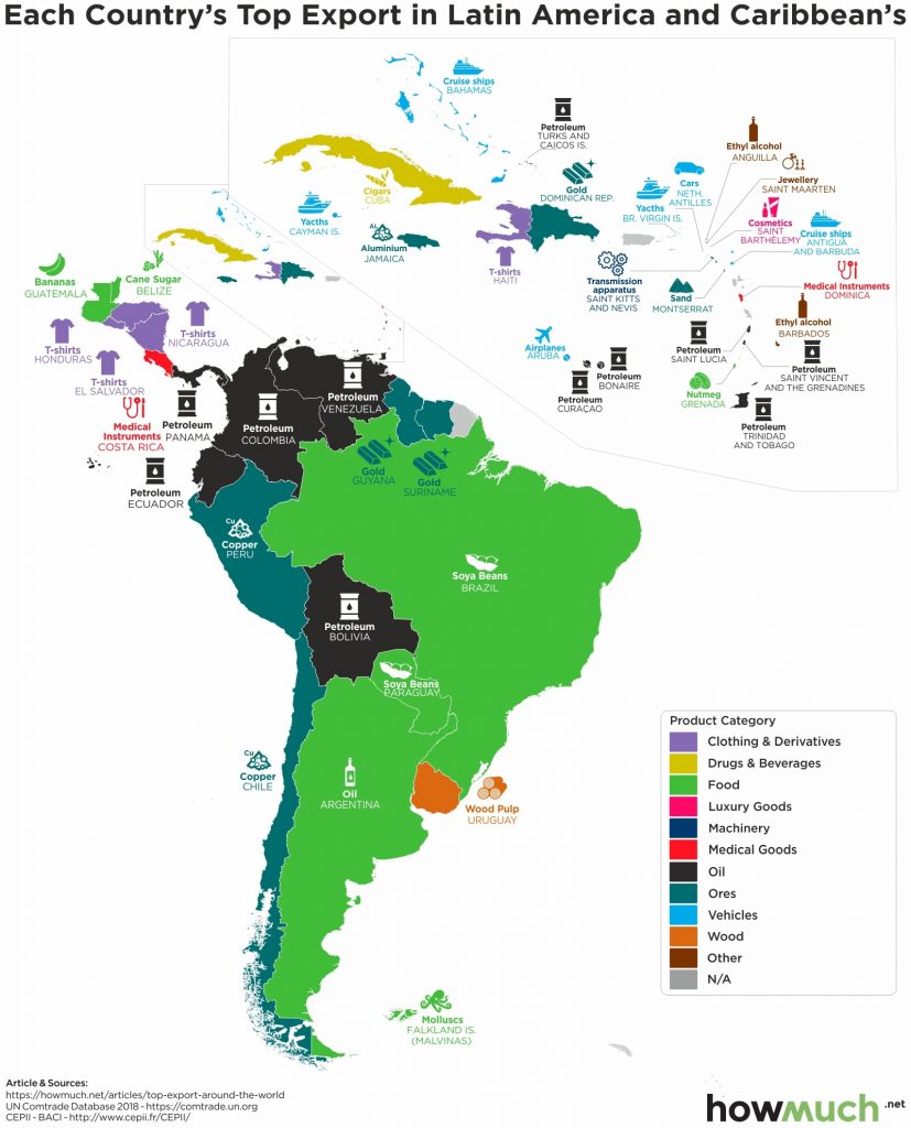 Maps: Every Country’s Most Valuable Export - The Sounding Line