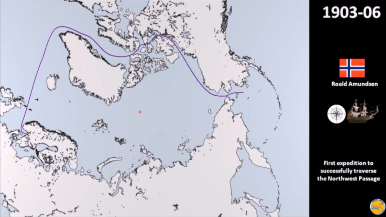 Map: Arctic Voyages of Exploration - The Sounding Line
