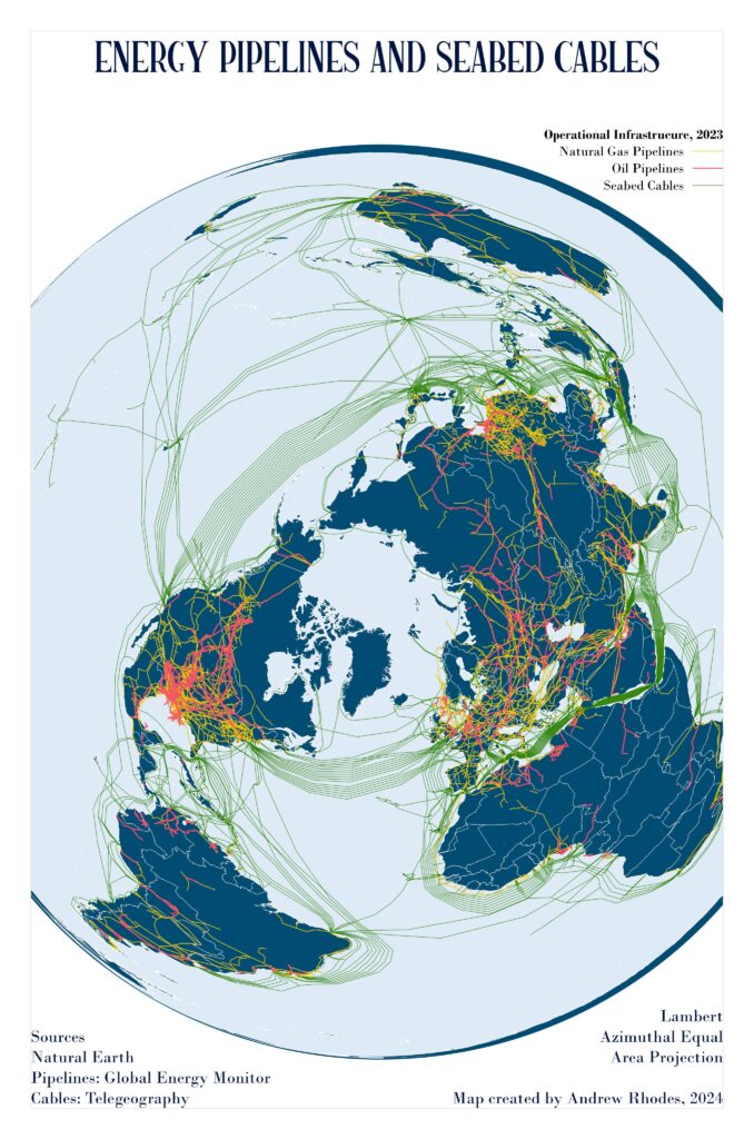 Map: Energy Pipelines and Seabed Cables - The Sounding Line